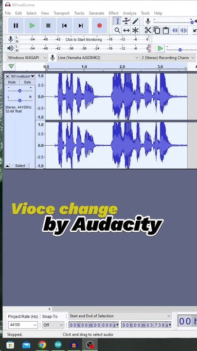 Voice change by Audacity #Voicechange - YouTube