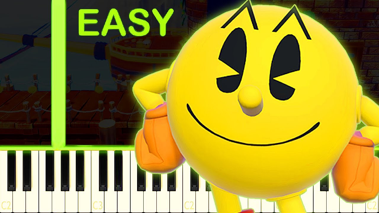 PAC-MAN WORLD THEME - EASY Piano Tutorial - YouTube
