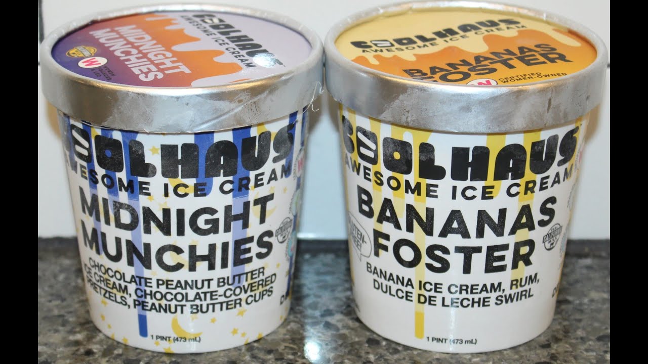 Coolhaus Ice Cream: Midnight Munchies & Bananas Foster Review - YouTube