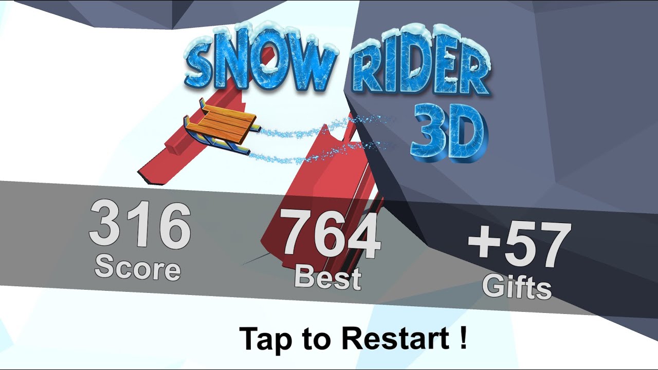 SNOW RIDER 3D / 316 SCORE (IM BACK) - YouTube