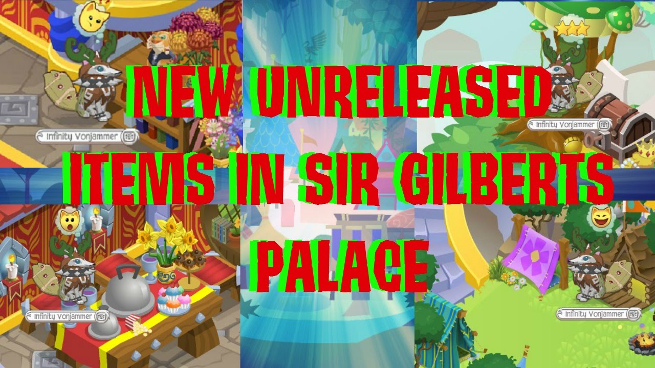 ANIMAL JAM Unreleased Items In Sir Gilbert's Palace! - YouTube