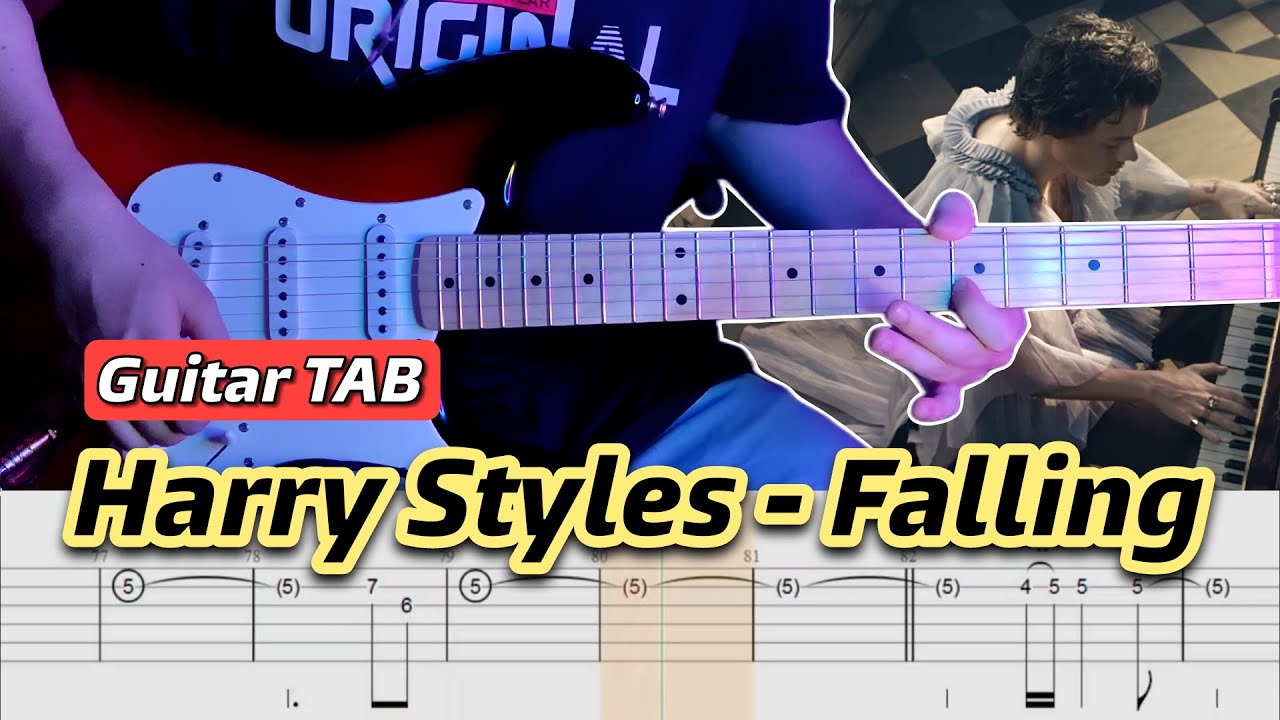 Harry Styles - Falling (Electric Guitar lesson with TAB) - YouTube