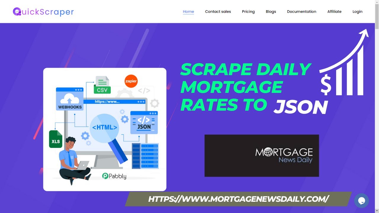 Scrape Daily Mortgage Rates - https://www.mortgagenewsdaily.com/ - YouTube