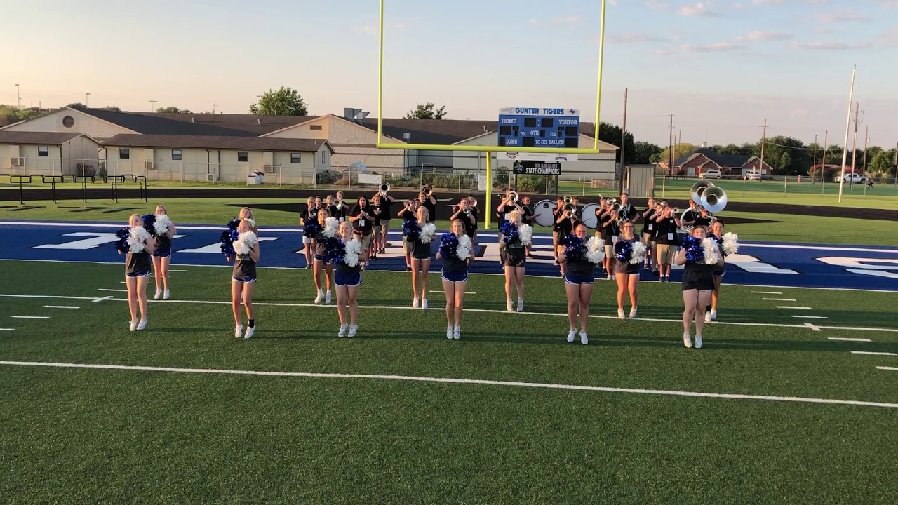 Gunter Tigers 2019 Cheerleaders perform fight song - YouTube