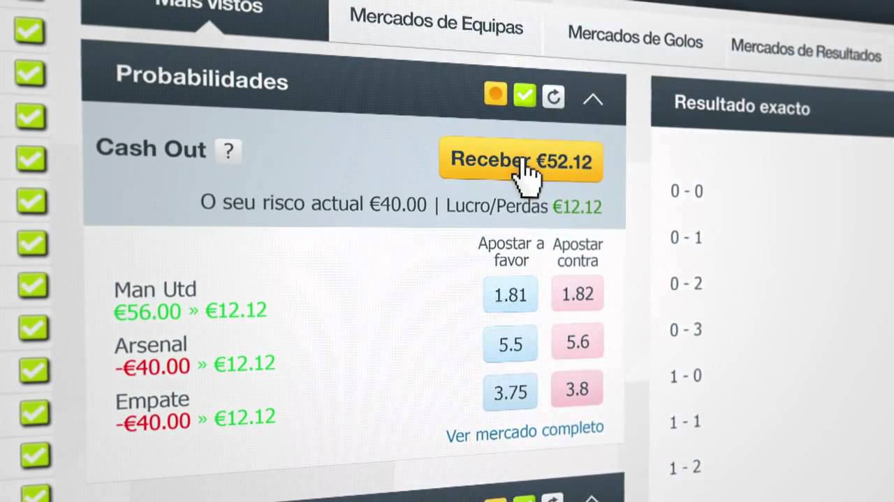Cash Out Imediato na Betfair - YouTube