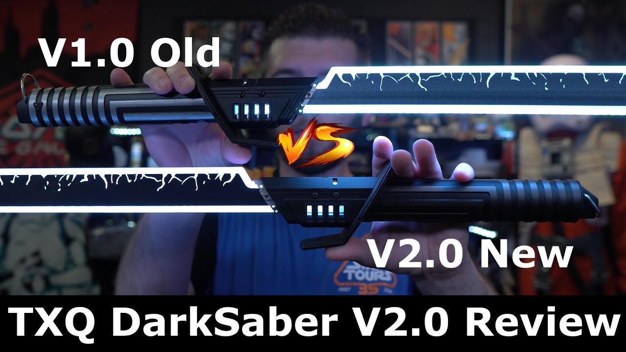 Star Wars The DarkSaber V2 Review ( TXQ, CCSabers ) - YouTube