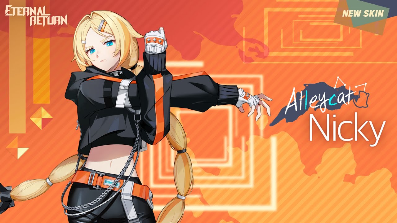 Alleycat Nicky Skin Preview - Eternal Return - YouTube