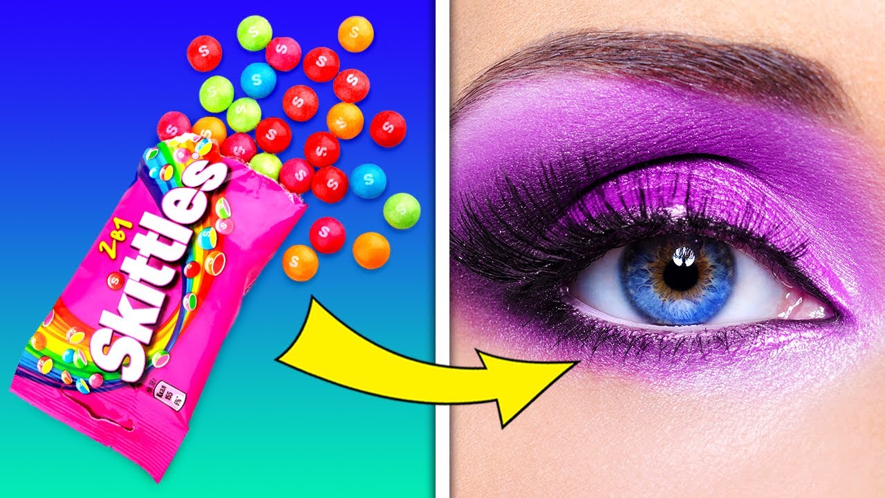 MAKEUP OUT OF FOOD || Natural Beauty Hacks That You Will Love - YouTube