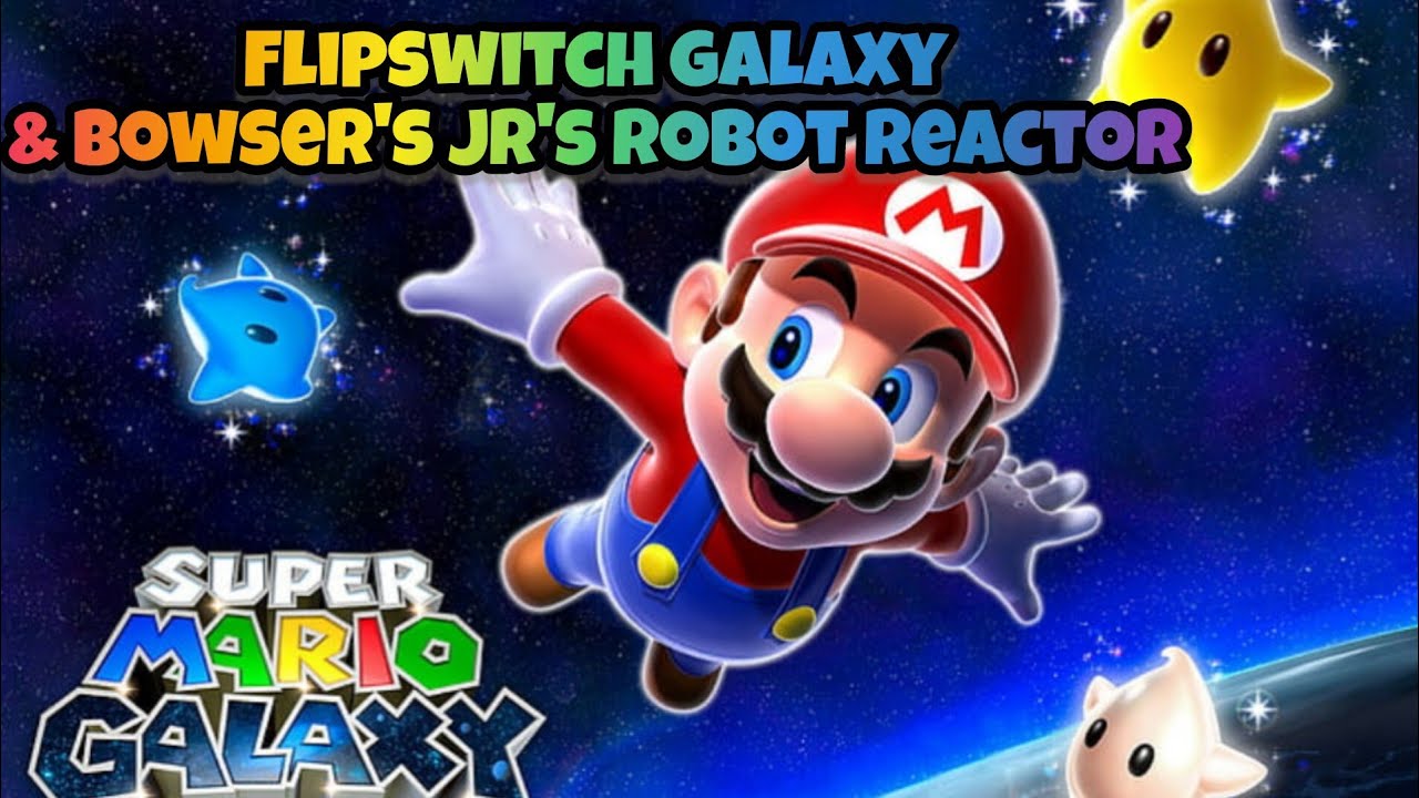 Super Mario Galaxy (Wii, 2007) Flipswitch Galaxy & Bowser Jr's Robot ...