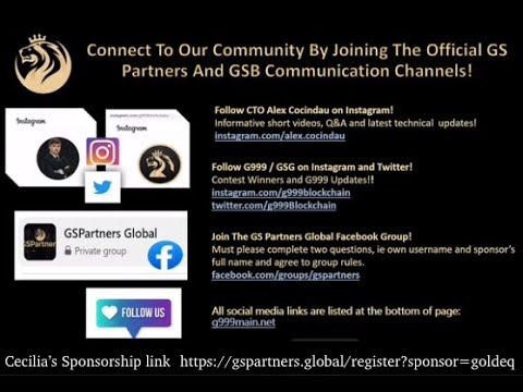 Gold Standard Partners G999 GSB,GSWorld Digital Opportunity Over view ...