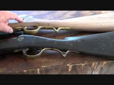 Restocking a Brunswick Rifle Part 4. Fitting Brass - YouTube