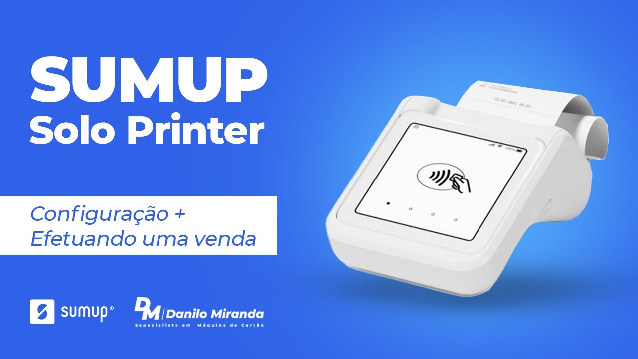 Sumup Solo Printer | Efetuando uma venda| Completo - YouTube