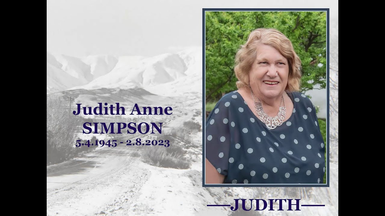 Funeral Service for the Late Judith Simpson - YouTube