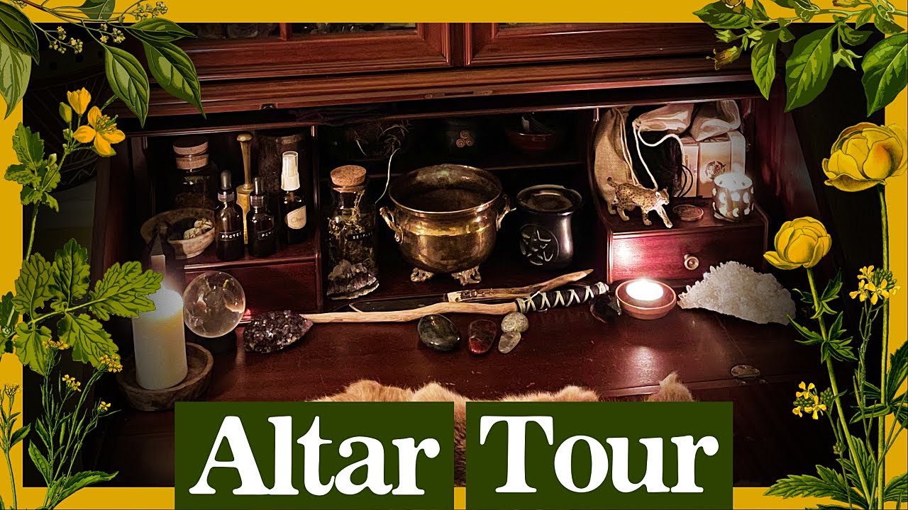 Updated Witchcraft Altar Tour - YouTube