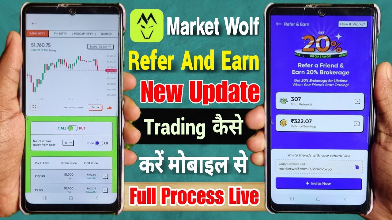 Market Wolf App Me Trading Kaise Kare | Market Wolf Refer And Earn New ...