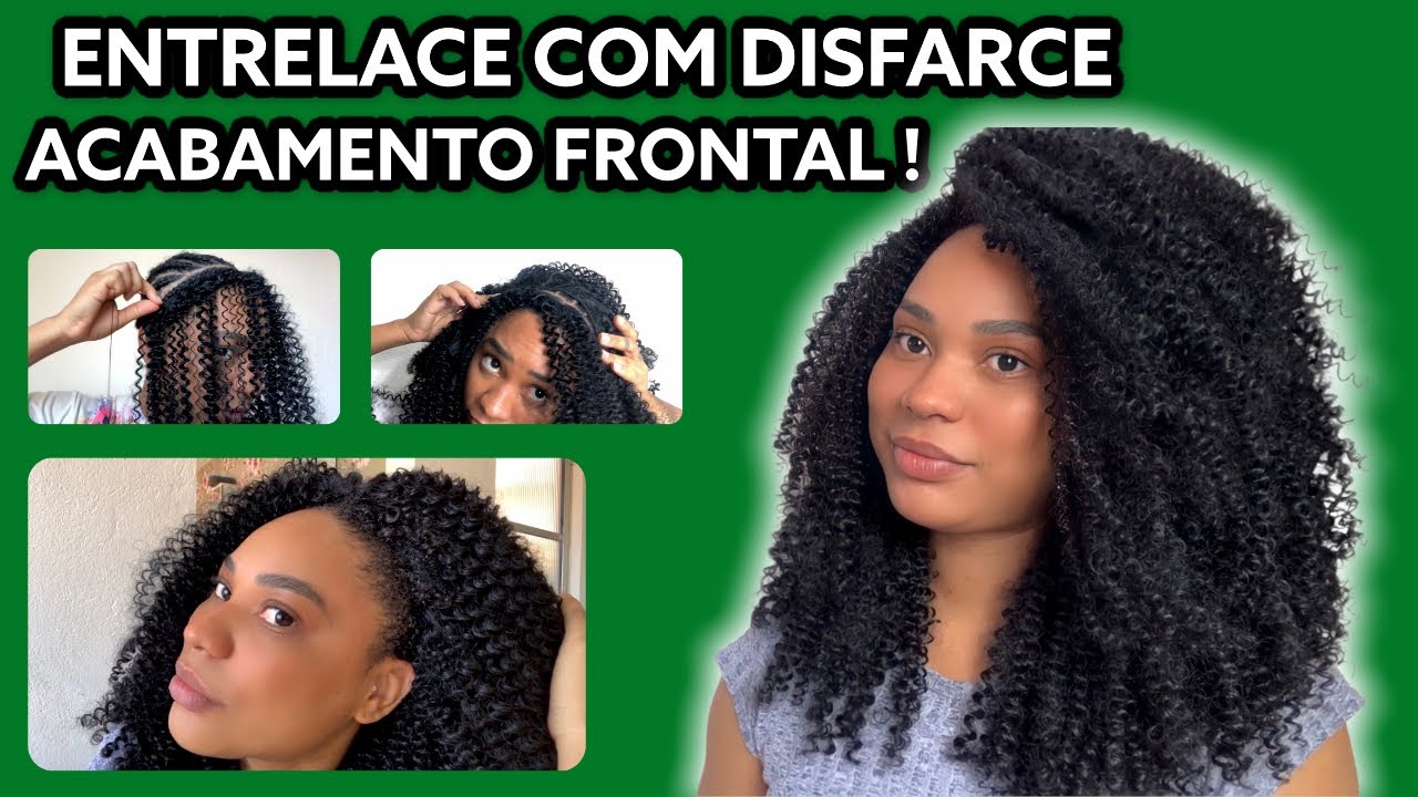 ENTRELACE Cacheado detalhes, fechamento . #cabeloorganico #entrelace # ...
