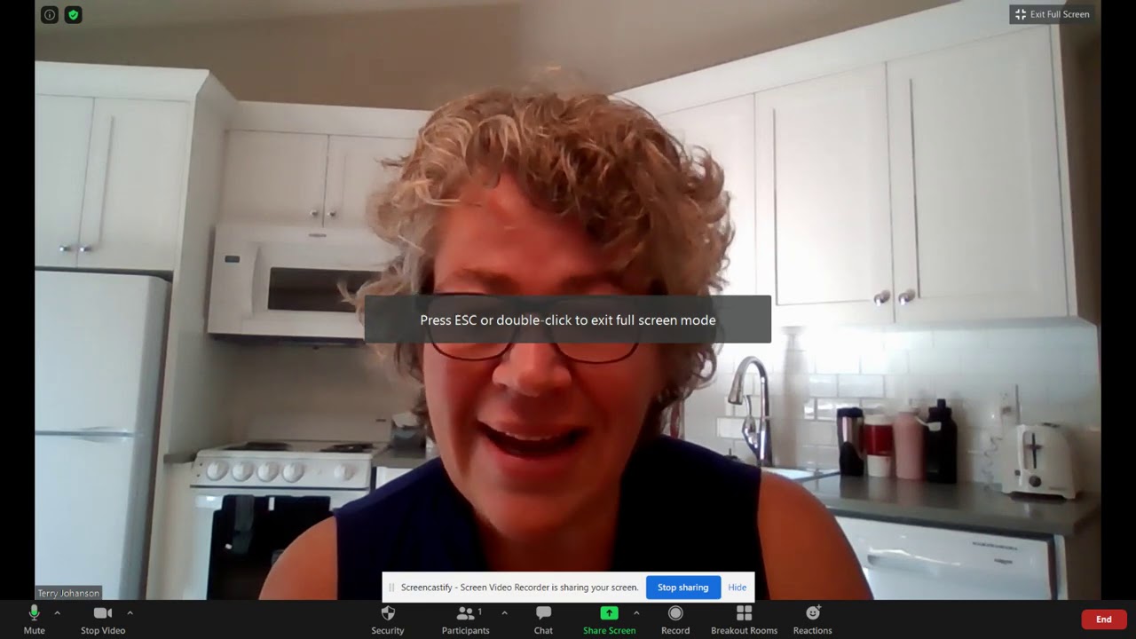 Exit Full Screen in Zoom - YouTube