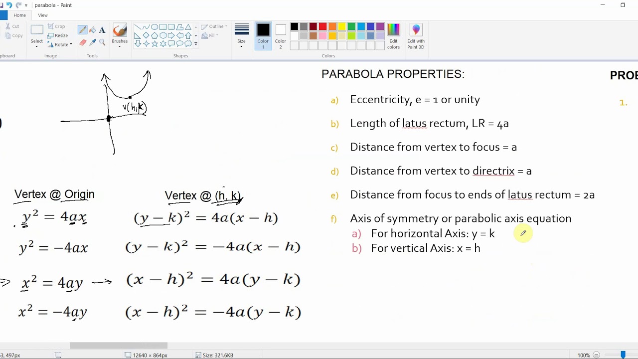 Conic Section - Parabola (Tagalog/Taglish) - YouTube