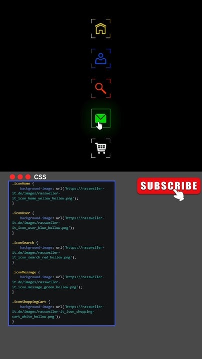 CSS Dynamic Icon Button Effects #coding #webcoding #webdesign #programming #shorts #trending ...