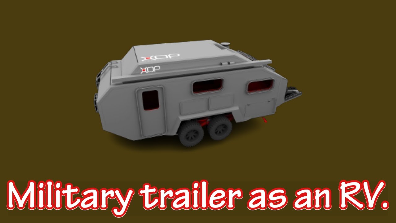 Heavy duty off road military trailer. RV tour - Sumo from Romania - YouTube