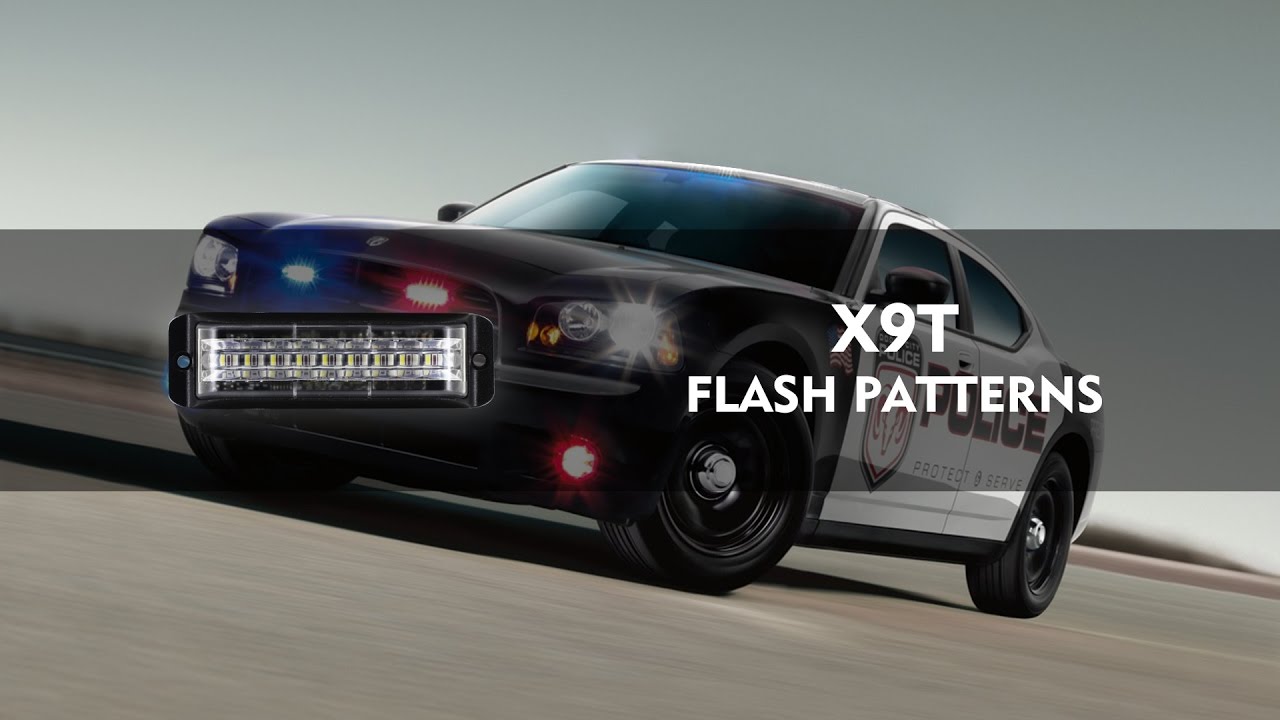 Three Color LED Strobe Light Flash Pattern - X9T | 911Signal - YouTube