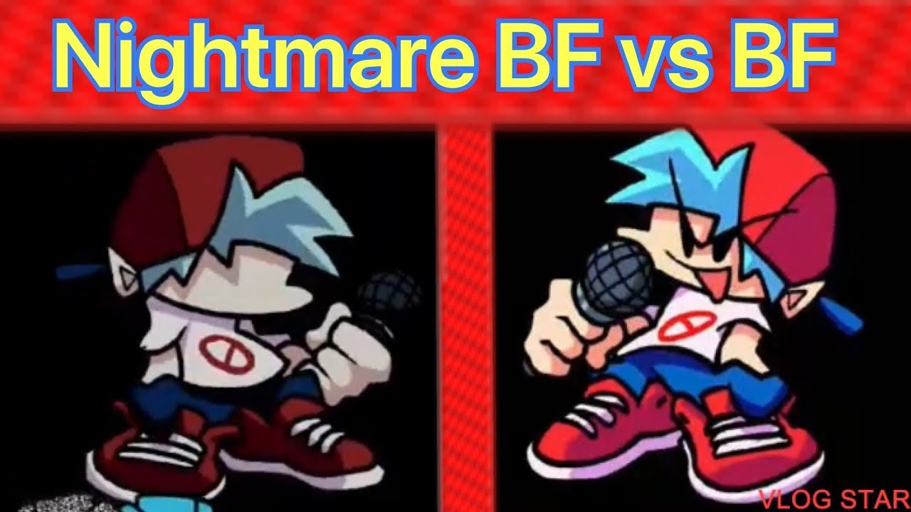 FNF Nightmare BF vs BF in Static Nightmare - YouTube