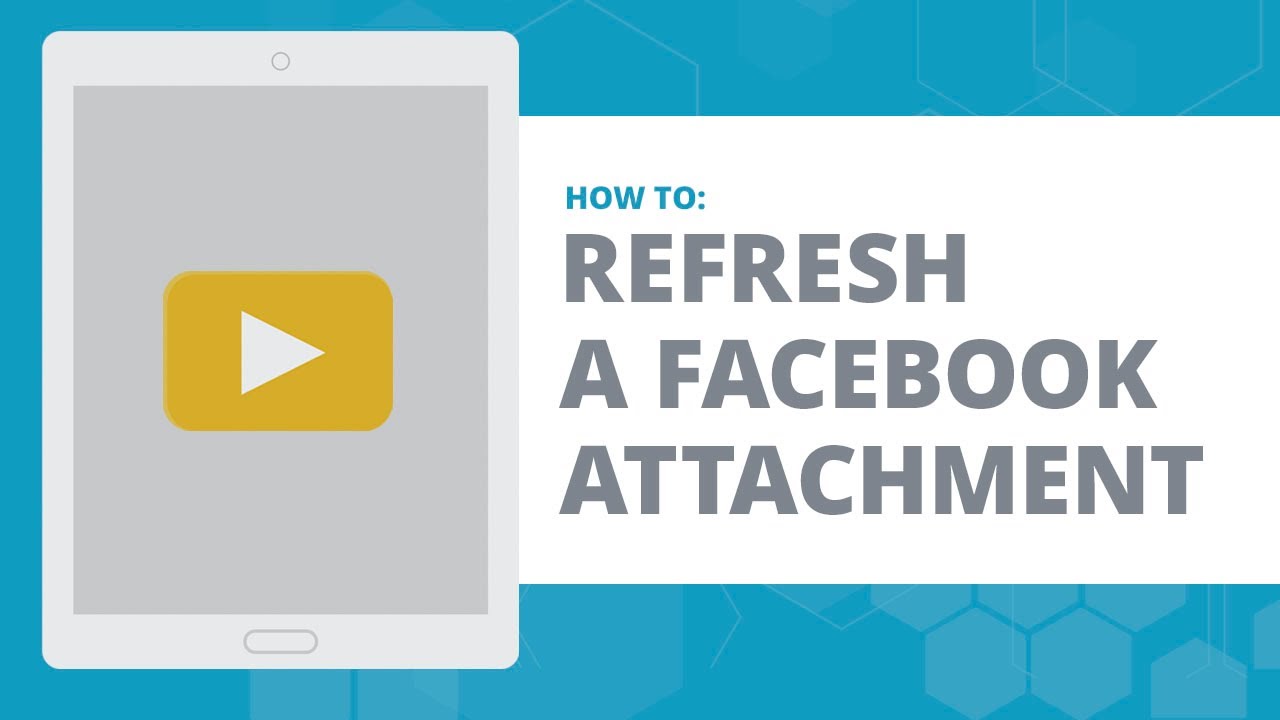How to refresh an attachment on Facebook - YouTube