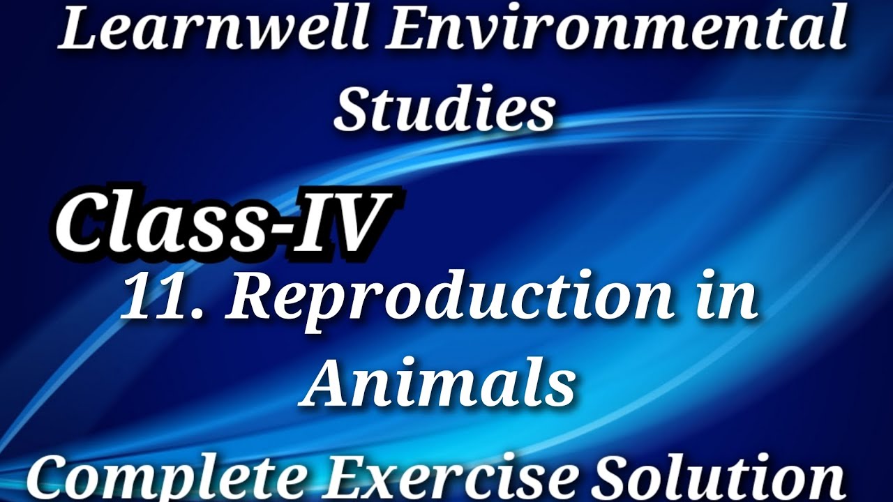 11 Reproduction in Animals || Class-4 || Learnwell EVS || Complete ...