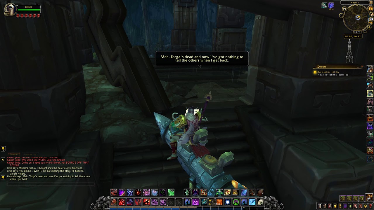 To Gloom Hollow Quest ID 49902 Playthrough WoW - YouTube