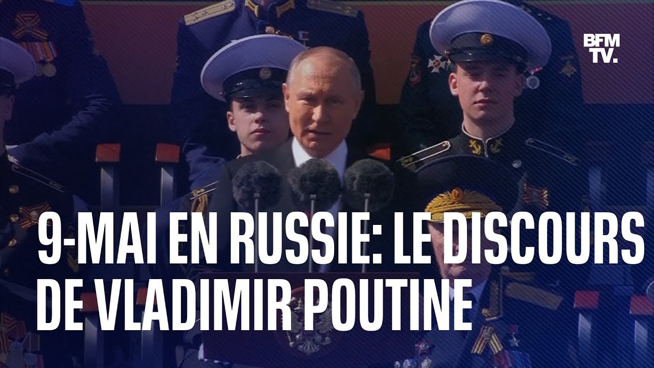 9-Mai en Russie: le discours de Vladimir Poutine en intégralité - YouTube
