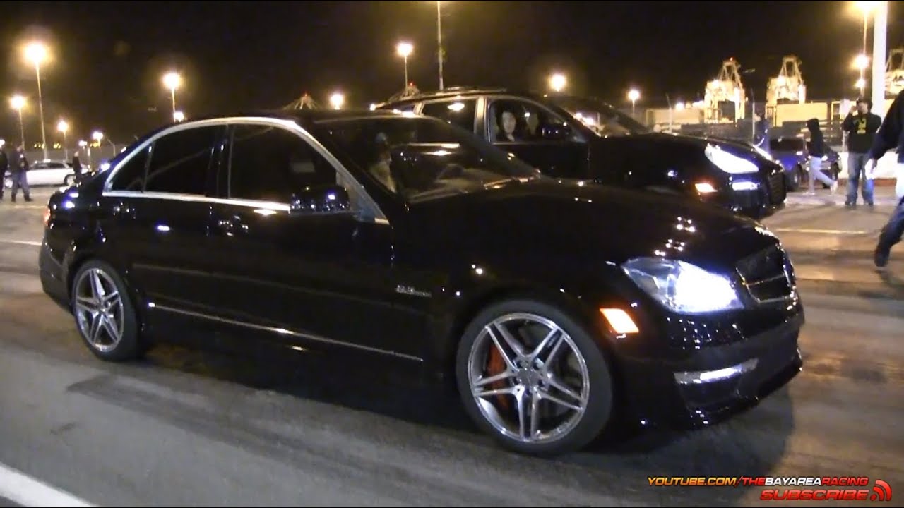 C63 AMG vs Porsche Cayenne Turbo - YouTube