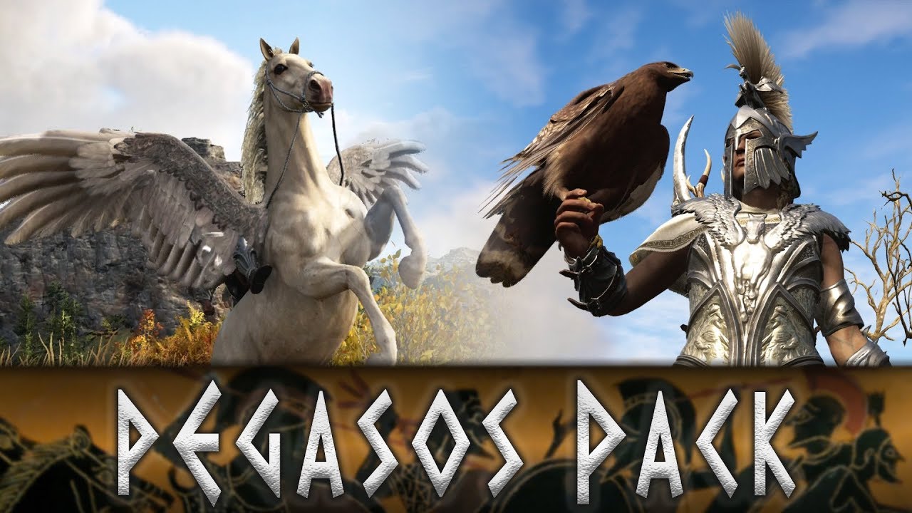Assassin's Creed Odyssey - Flying a Pegasus // Pegasos Pack + Armor ...
