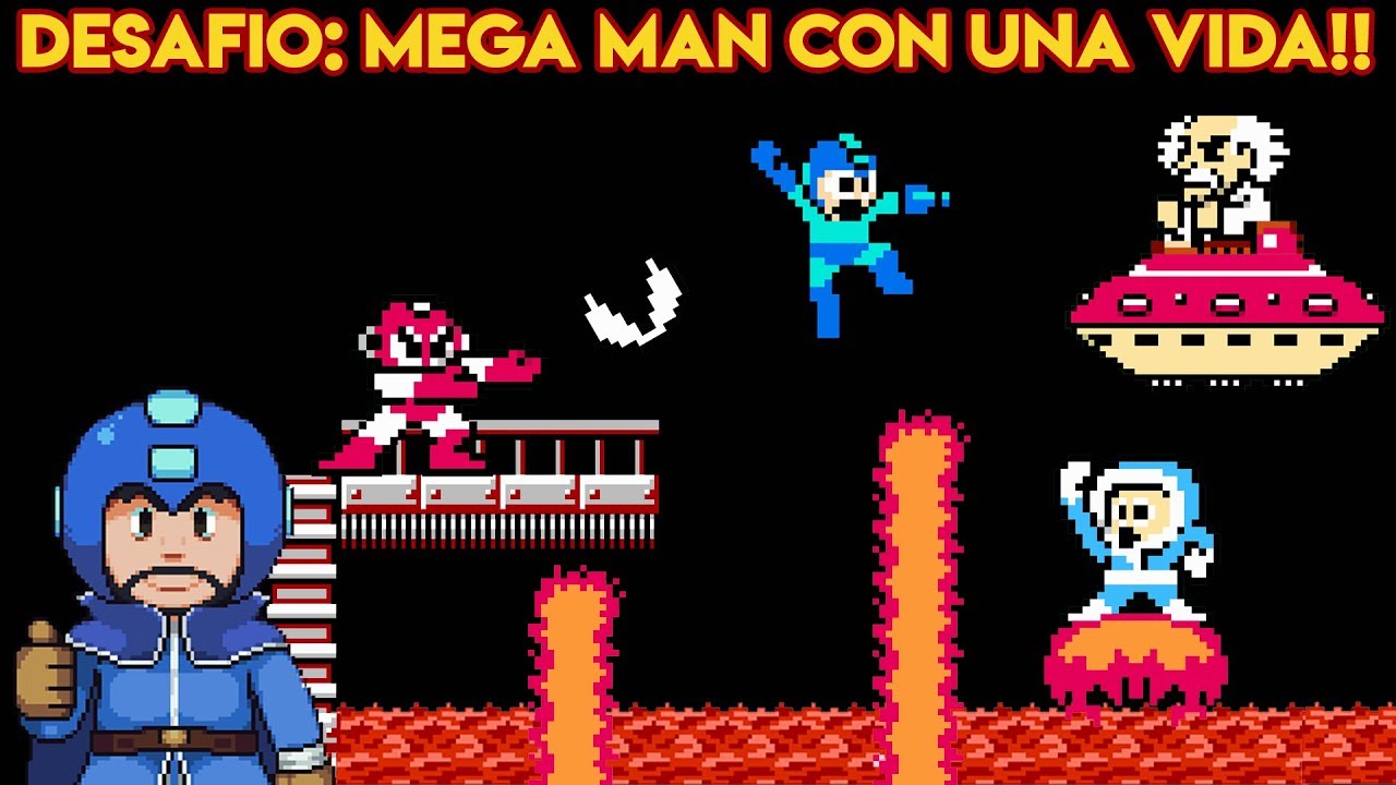 Desafío: Mega Man 1 con una Vida - Pepe el Mago Juega - YouTube
