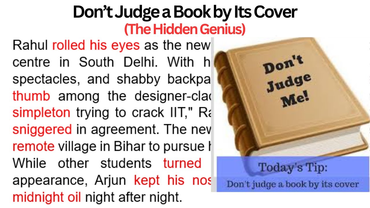 Don't Judge a Book by its Cover- Story | Motivational Story | Passage ...