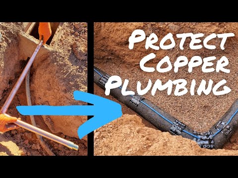 How to Protect Copper Plumbing Underground - YouTube