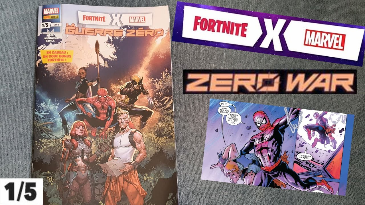FORTNITE x MARVEL | Comics 4€90 {1/5} + Code SKIN bonus - YouTube
