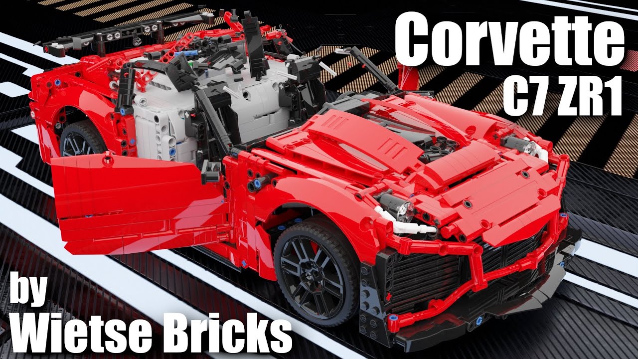 Lego Technic Corvette C7 ZR1 Animation (Made by @AllTheBricksTogether ...