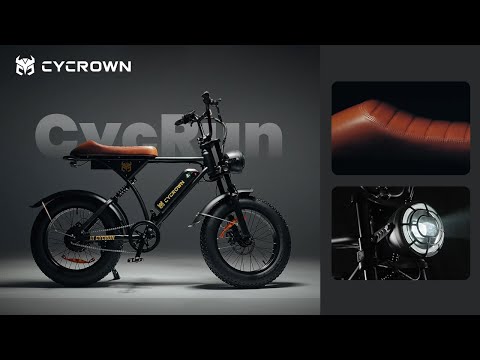 CYCROWN CycRun E-Bike |The Off-Road & Commuting Moped Style Ebike