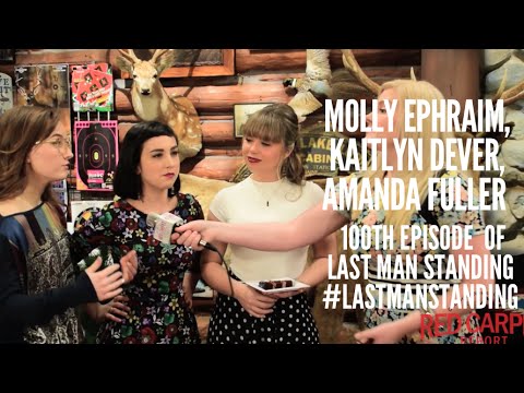 Kaitlin Dever, Molly Ephraim & Amanda Fuller at #‎LastManStanding 100th Episode Celebration on Set