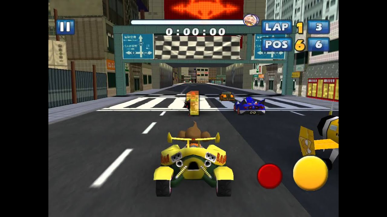 Sonic and SEGA All-Star Racing IOS review/gameplay - YouTube