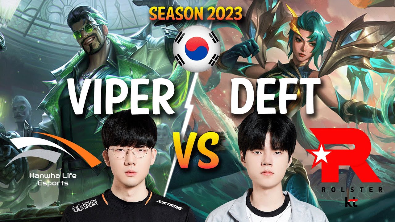 HLE Viper vs KT Deft - Viper DRAVEN vs Deft KAI'SA ADC - Patch 13.23 KR Ranked - YouTube