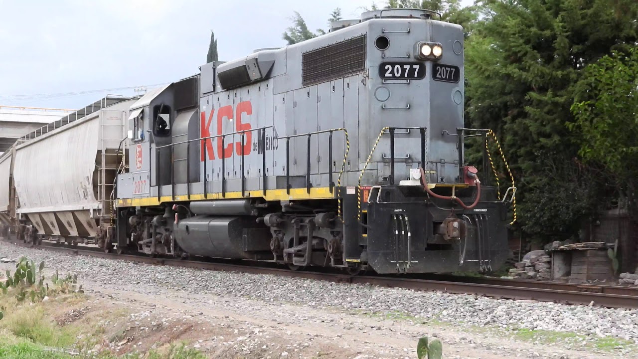 [4K] KCSM GP38-2 #2077 EN TEXCOCO, SÁBADO 04/JULIO/2020. - YouTube