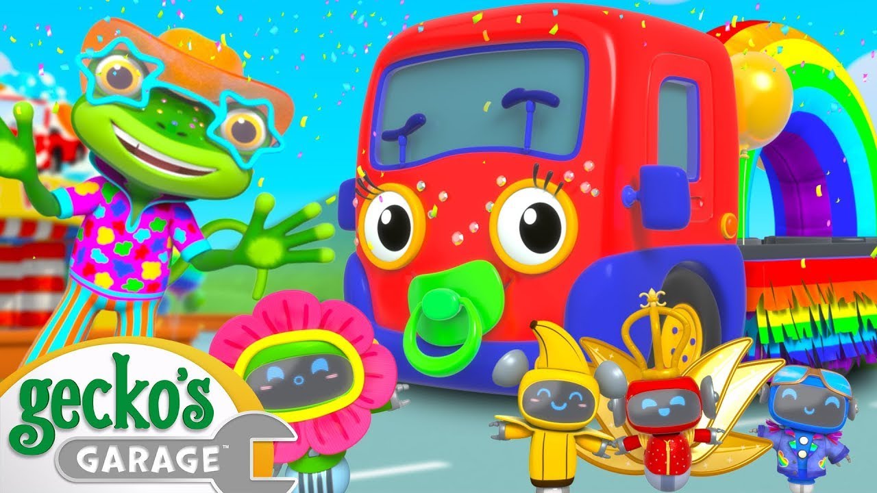 Rainbow Carnival Dress Up | Gecko's Garage | Buster and Friends | Kids ...
