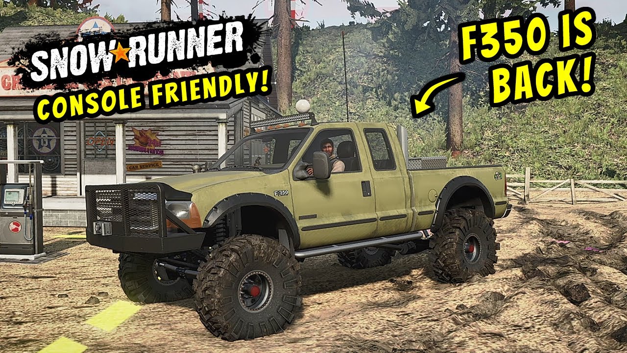 7.3 Powerstroke Ford F350 in SnowRunner! | UPDATE - CONSOLE FRIENDLY ...
