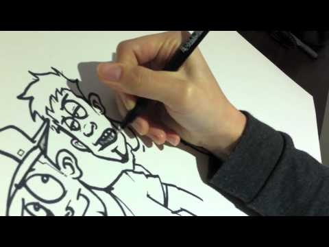 Three Weird Guys DRAWING freestyle - YouTube