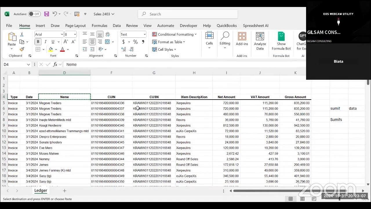 ADVANCED EXCEL -SUMIF AND SUMIFS - YouTube