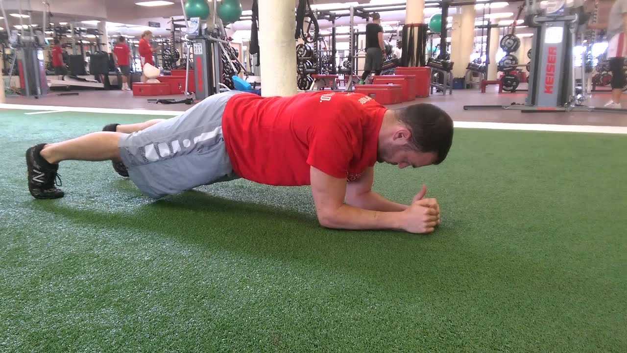 Front plank alternate arm leg reach - YouTube