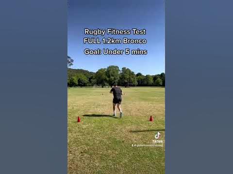 Rugby Fitness Test: 1.2km Bronco Test - YouTube