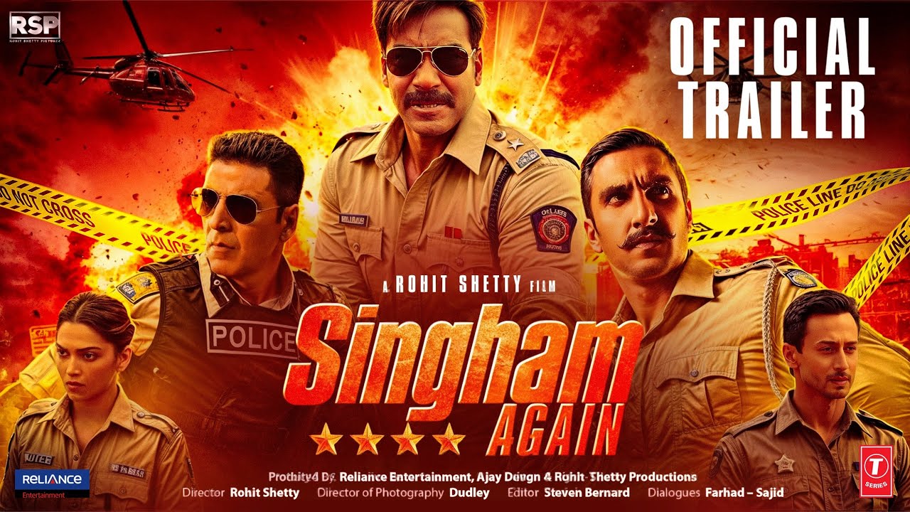 Singham Again- Official Trailer |Ranveer Singh, Deepika, Ajay D, Arjun ...