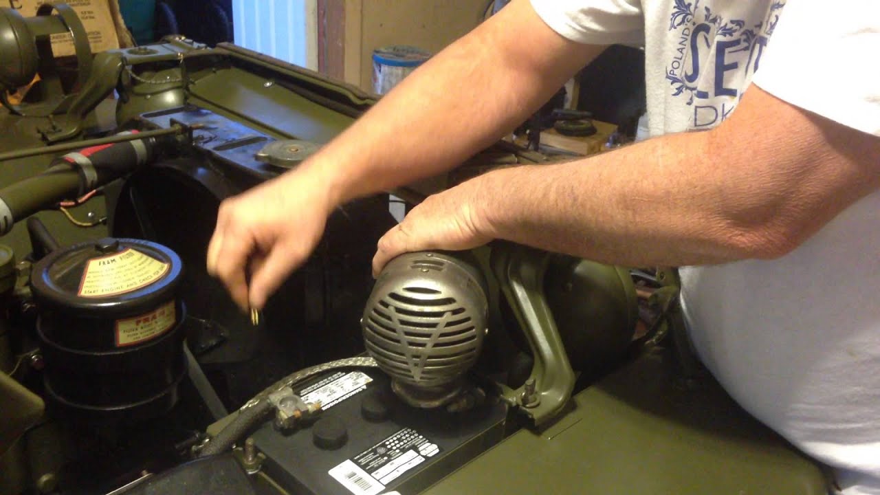 WW2 JEEP MILITARY SIREN 6 volts - YouTube